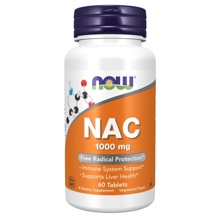 NAC 1000 mg NOW Foods (60 табл) купить по доступной цене в интернет ...