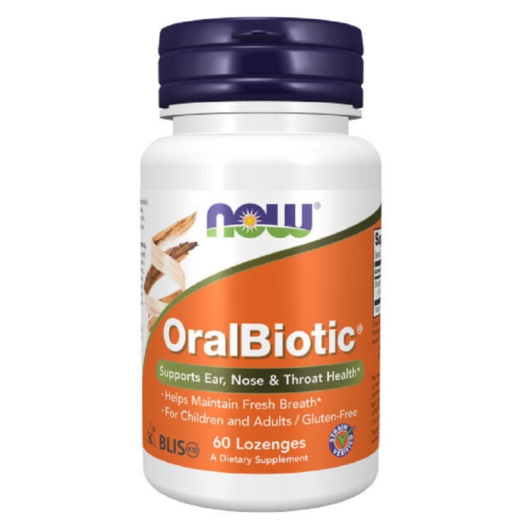 OralBiotic NOW Foods 60 lozenges купить по доступной цене в интернет ...