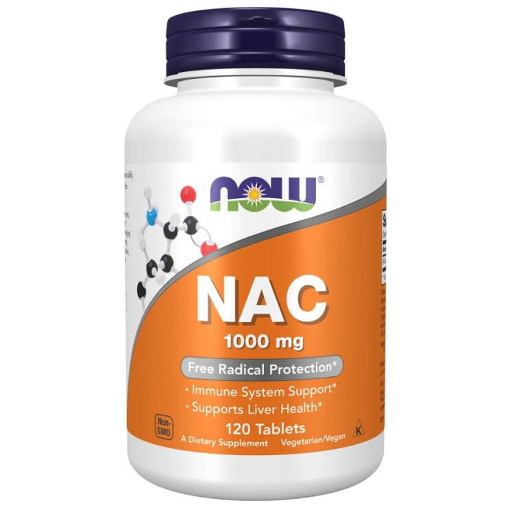 NAC 1000 mg NOW Foods (120 табл) купить по доступной цене в интернет ...
